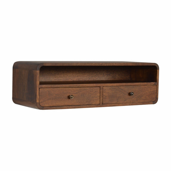 Floating Chestnut Open Console, Maximize your living space with this ...